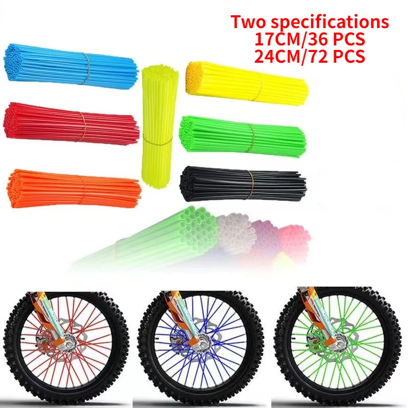72PCS 36PCS Motorcycle Accessory Wheel Rim Spoke Wrap Kit Skins ...