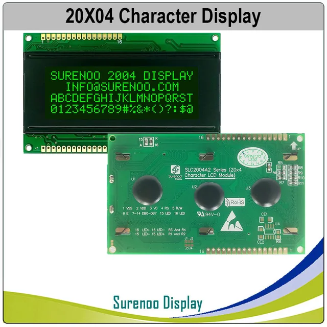 English-Japanese 204 20X4 2004 Character LCD Module Display Screen LCM with White Blue Orange ...