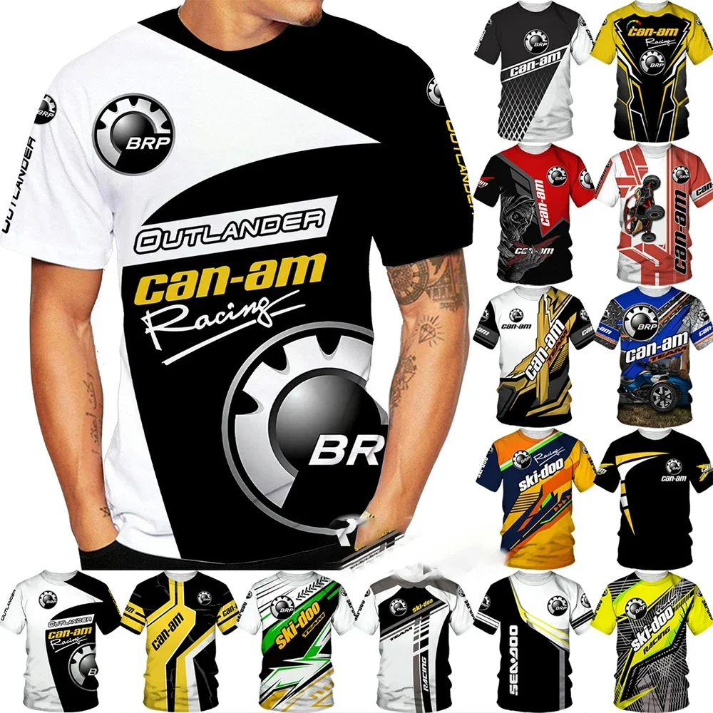 Camiseta-deportiva-con-estampado-3D-de-carreras-de-motos-ropa-de-calle ...