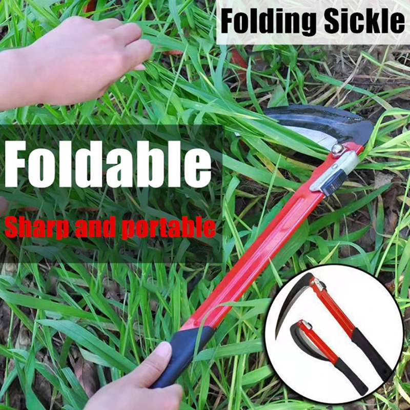 Agricultural Folding Sickle Long Handle Cutting Wheat Lawn Mower ...