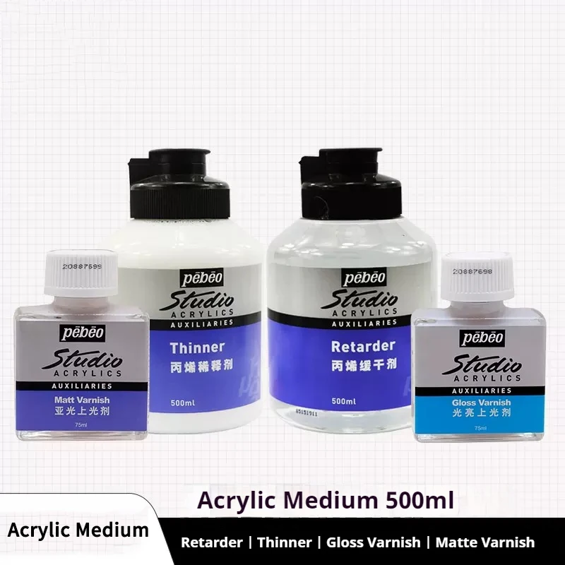 75/500ml Glossy Matte Varnish Water-Based Oil Finish Coating Acrylic ...