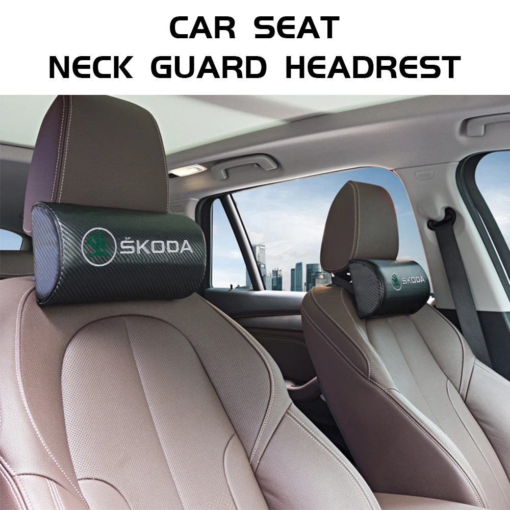 1-2pcs-Car-Carbon-Fiber-Headrest-Seat-Pillow-Head-Neck-Support-Pillows ...