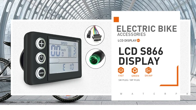 Computer Bici Elettrica Lankeleisi Display LCD Per Bici Elettrica ...