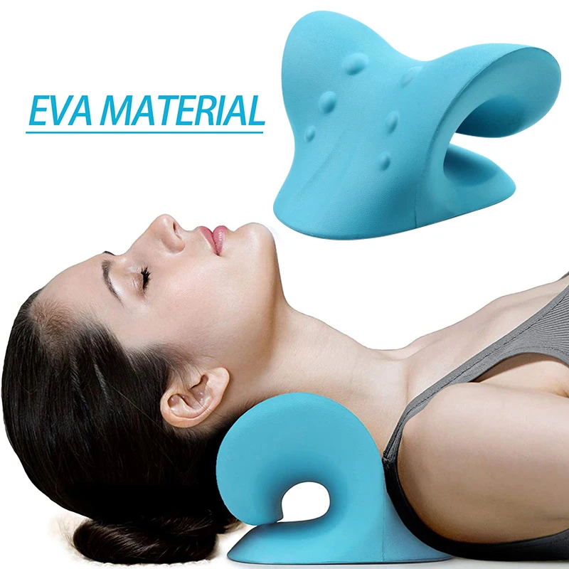 Spine Stretch Gravity Muscle Relaxation Traction Neck Stretcher Pillow ...