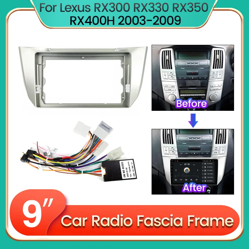 1DIN-2Din-Car-DVD-Frame-for-LEXUS-RX300-RX-330-RX-350-RH400H-2003-2009 ...