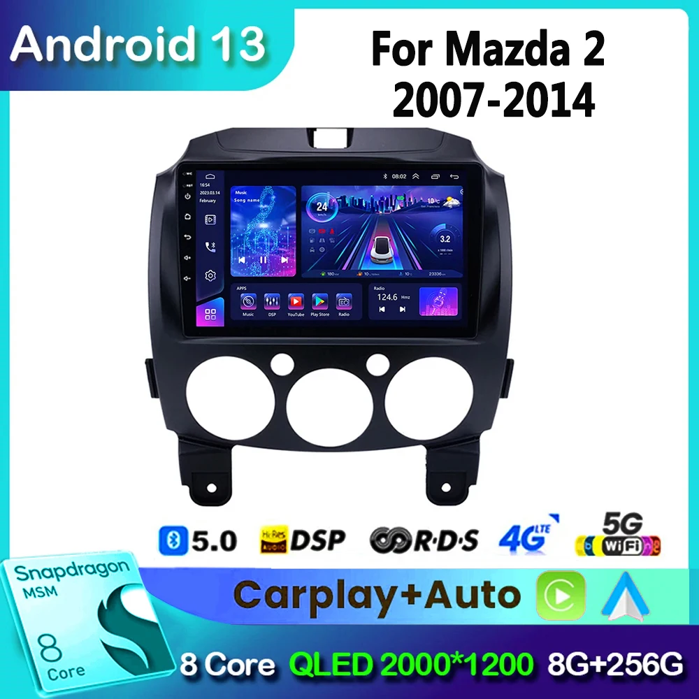 Car-Android-Radio-Multimedia-for-MAZDA-2-Mazda2-2007-2008-2009-2010 ...