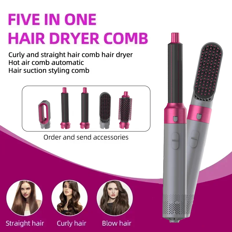New-Hair-Dryer-Multi-Hair-Styler-5-in1-Curling-Iron-Hair-Straightener ...