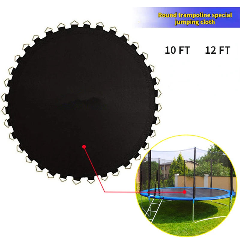 10-12-Foot-Childrens-Commercial-Round-Trampoline-Jumping-Cloth-Outdoor ...