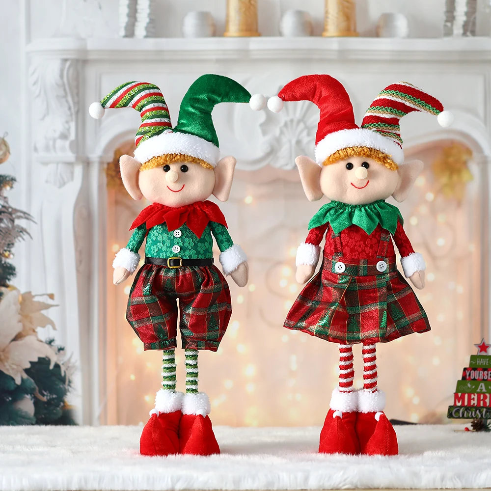 1-2Pcs-Large-Retractable-Christmas-Elf-Doll-Boys-and-Girls-Elf-Toy ...