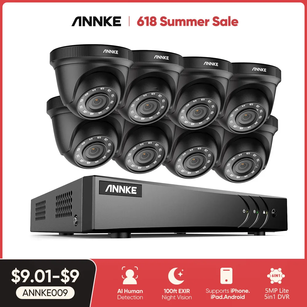 Annke 5mp Security Camera System | Annke 4 Camera Security System - 8ch ...