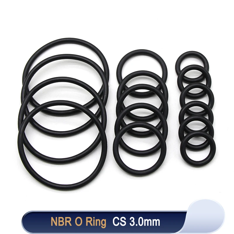 10-50Pcs-NBR-O-Ring-Nitrile-Rubber-Gasket-Thickness-CS-3mm-OD-9-150mm ...