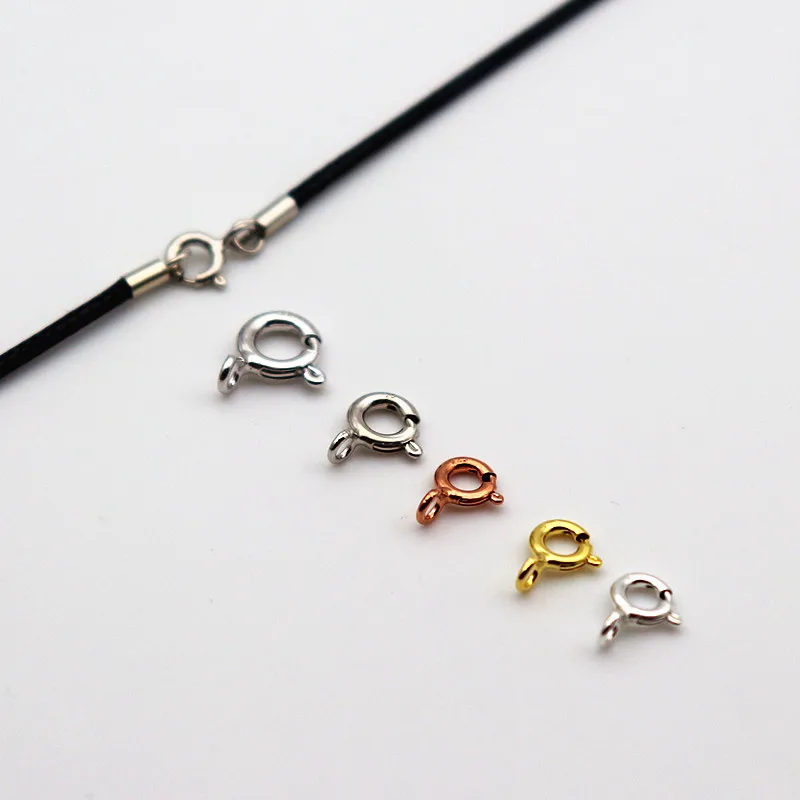 10pcs-925-Sterling-Silver-Spring-Connectors-5mm-High-Quality-Rose-Gold ...
