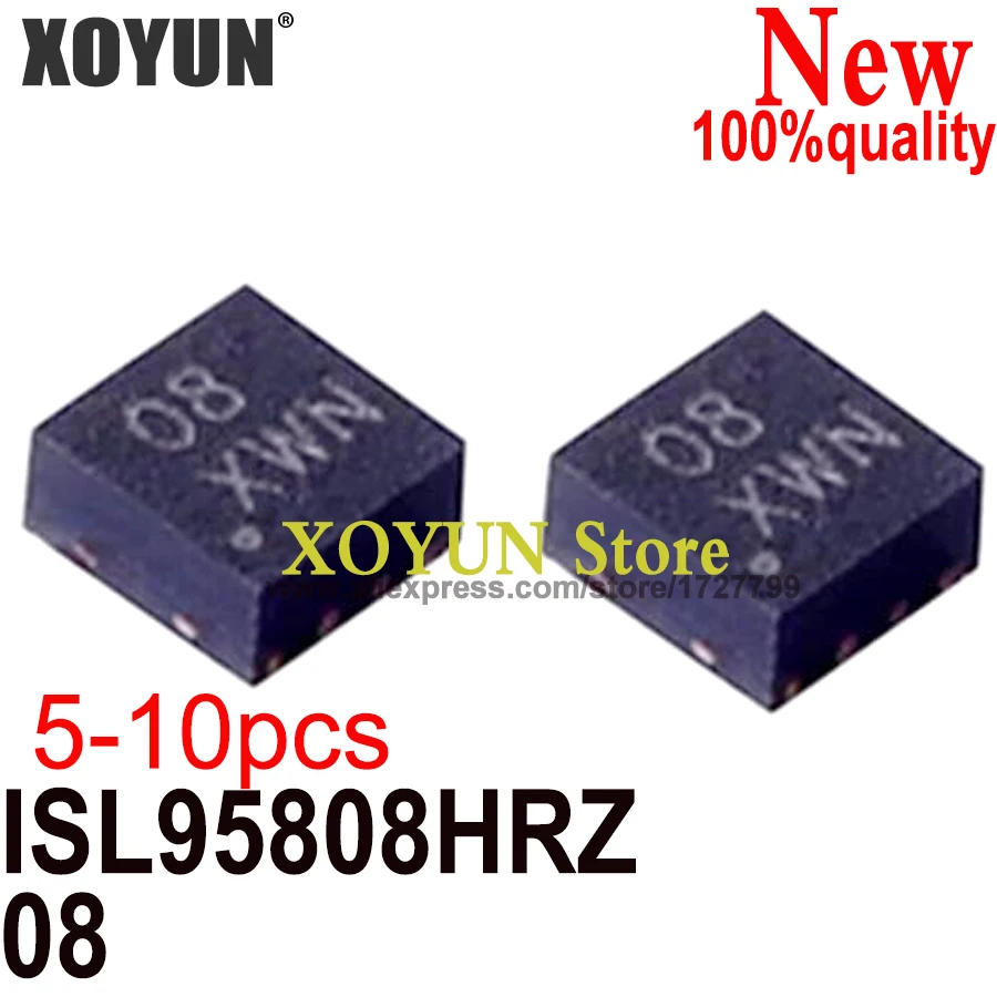 (5-10piece)100% New ISL95808HRZ-T ISL95808HRZ ISL95808 08 O8 QFN8 ...