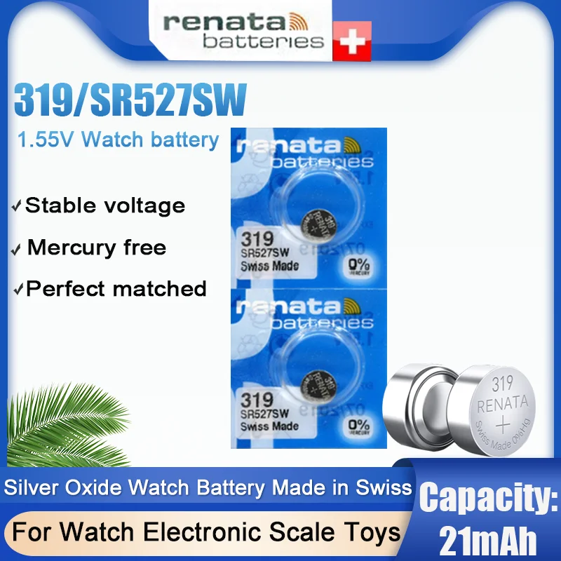 2-5PCS-Brand-New-Renata-319-SR527SW-SR527-SR64-V319-LONG-LASTING-1-55V ...