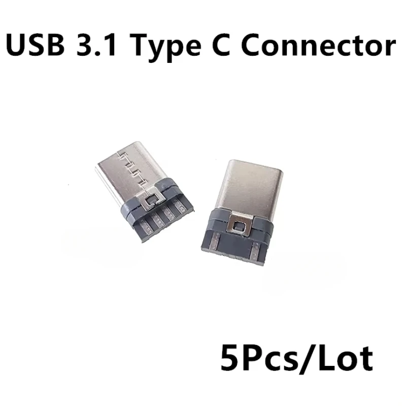 USB 3.1 Type C Connector 2Pin 4 Pin 8Pin Male Socket Receptacle Through ...