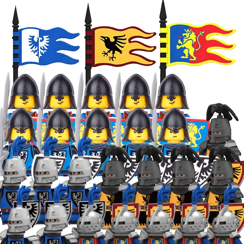 Figuras-de-soldados-de-caballeros-militares-medievales-europeos-bloques ...