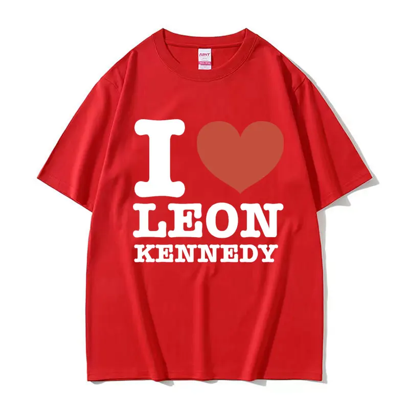 I Heart Leon Kennedy Print T-Shirts Men Women's Clothing Fashion ...