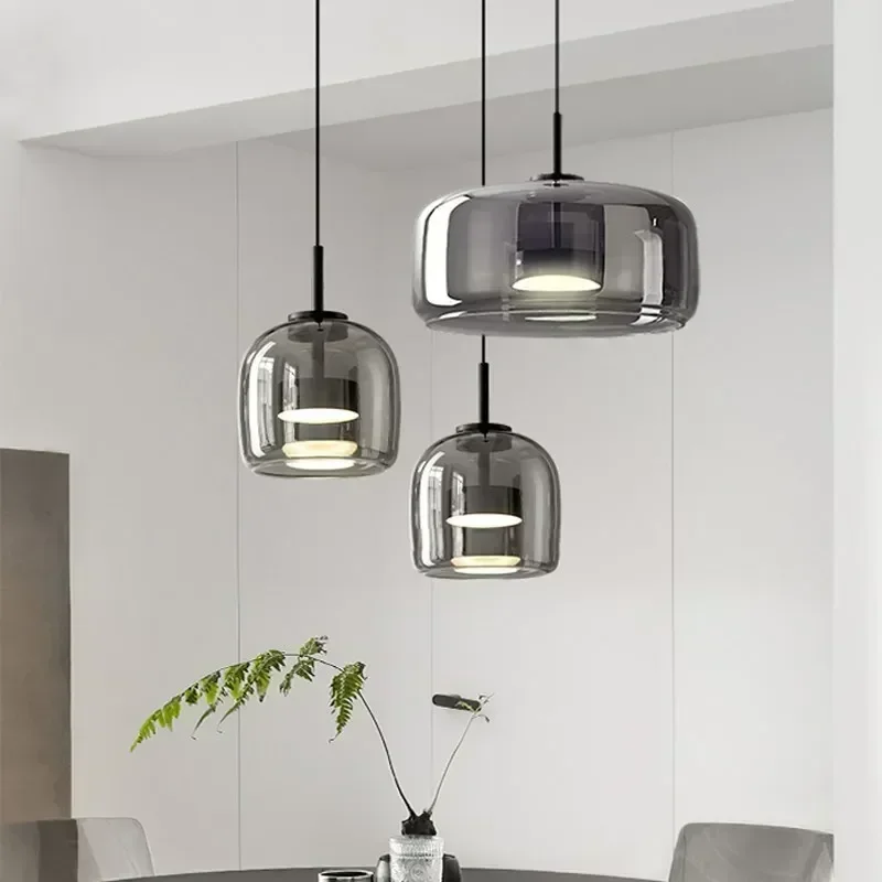 Glass-LED-Pendant-Light-Nordic-Hanging-Lamp-For-Dining-Room-Restruant ...