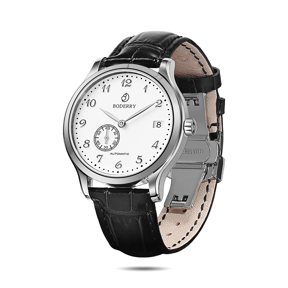 BODERRY-Mens-Automatic-Watches-40MM-Luxury-Watch-Ulthathin-Mechanical ...
