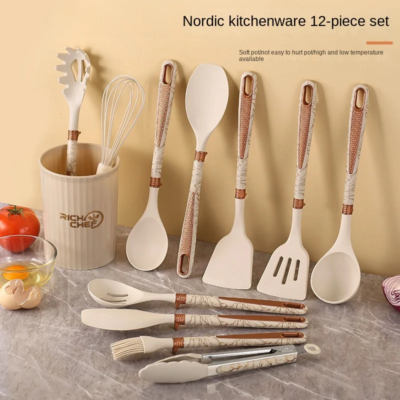 Marble-mosquito-silicone-kitchenware-12-sets-of-storage-buckets-kitchen ...