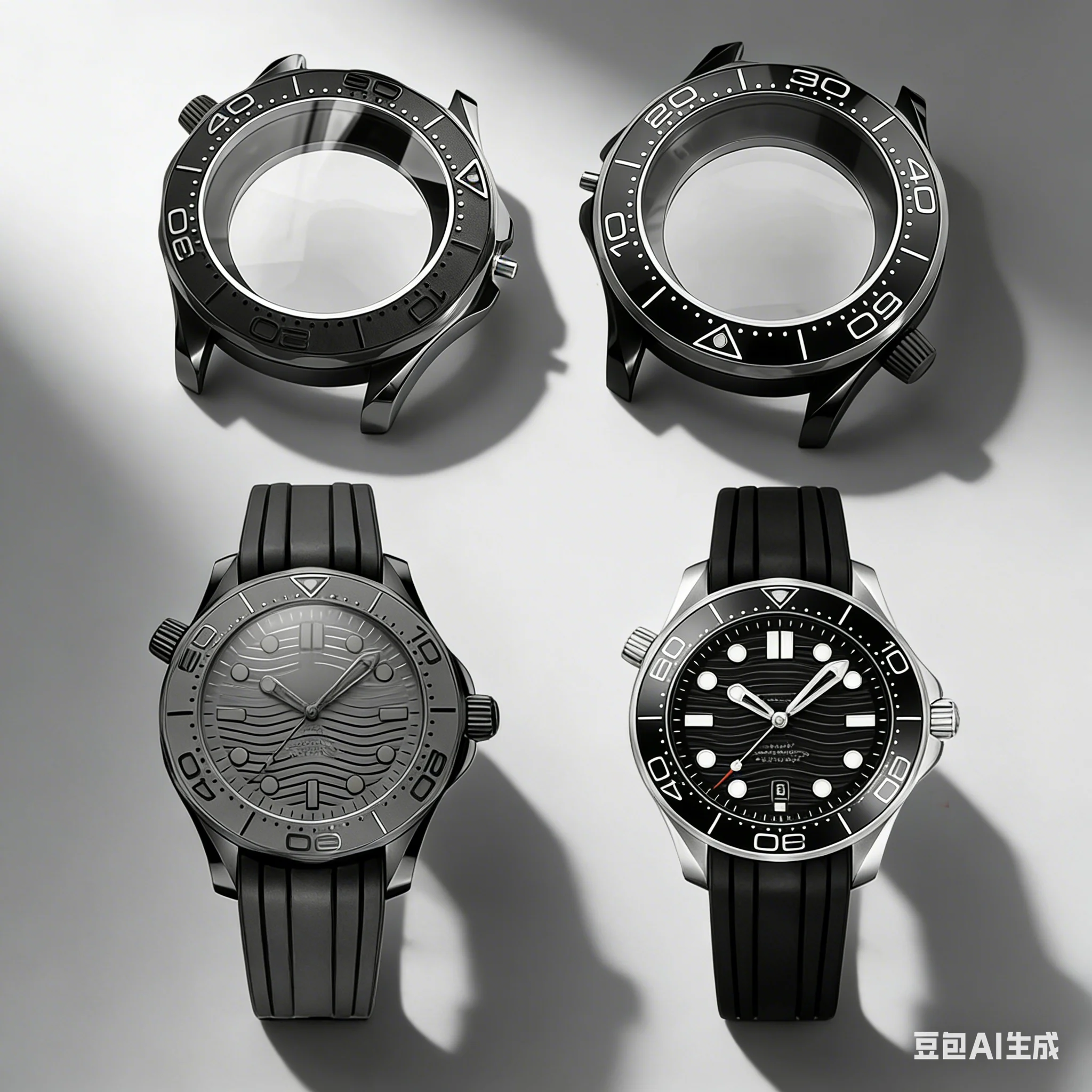 Ceramic case for Omega 2824 movement Seamaster 300 series 43mm ceramic ...