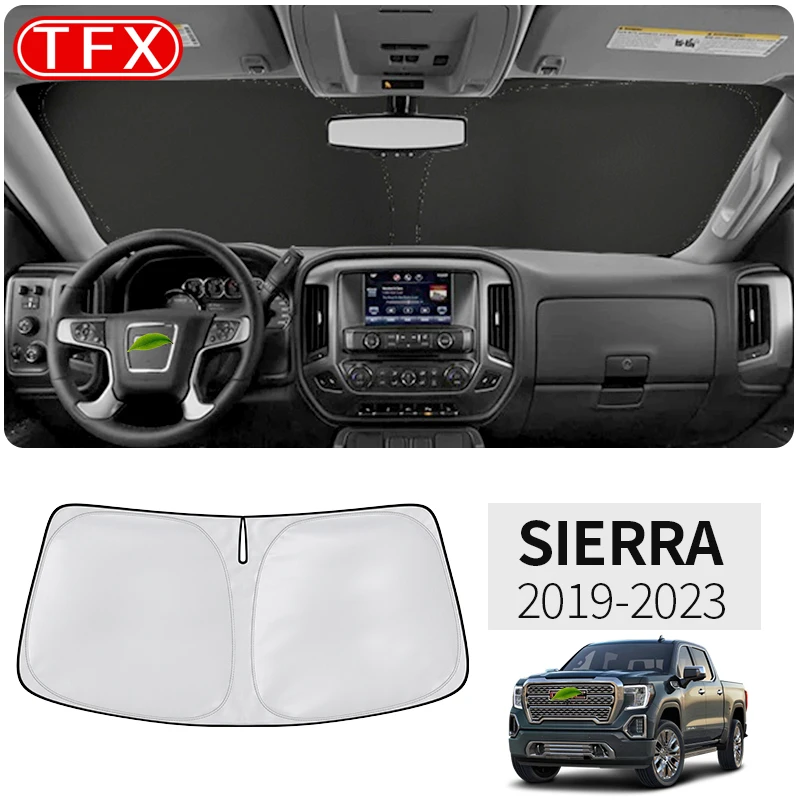For-GMC-Sierra-2019-2023-Car-styling-Nano-Insulat-Windshield-Sunshade ...