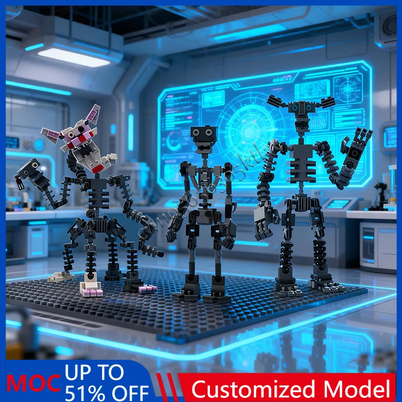 Customize Famous Game Fnaf Mangle MOC Characters Series IRyS Sets DIY ...