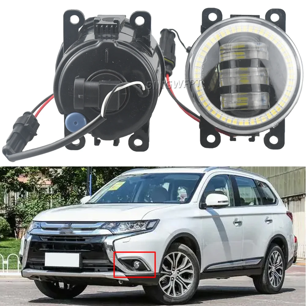 Left-Right-Angel-Eye-Fog-Light-For-Mitsubishi-Outlander-2016-2017-2018 ...