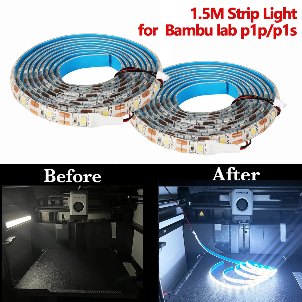 LED-Lights-Strip-For-Bambu-Lab-p1p-p1s-3D-Printer-Parts-LED-Light-Bar ...