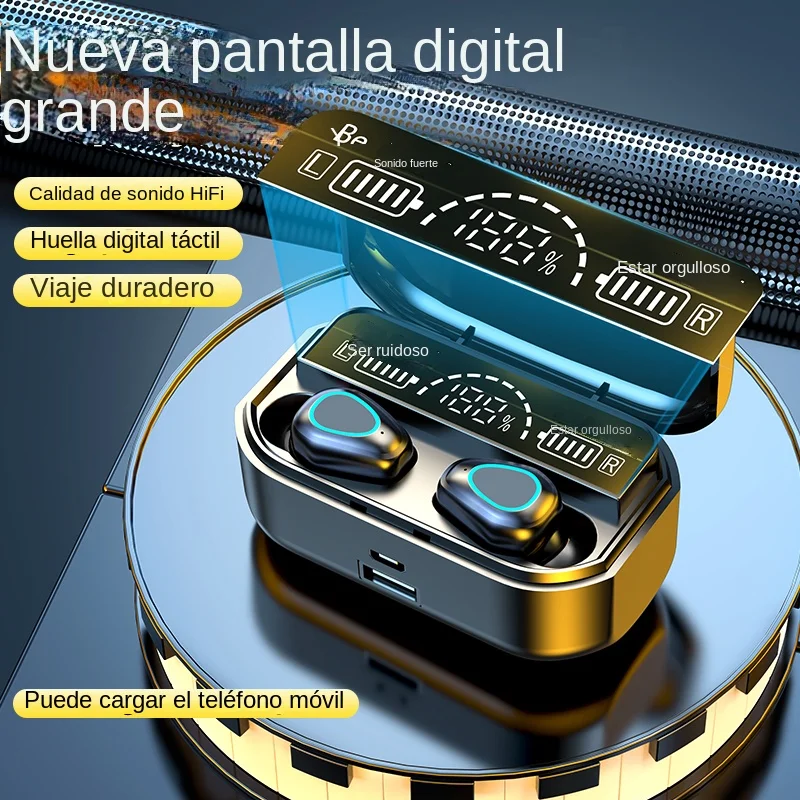 Auriculares G28 TWS inalámbricos por Bluetooth 5,2, auriculares estéreo ...