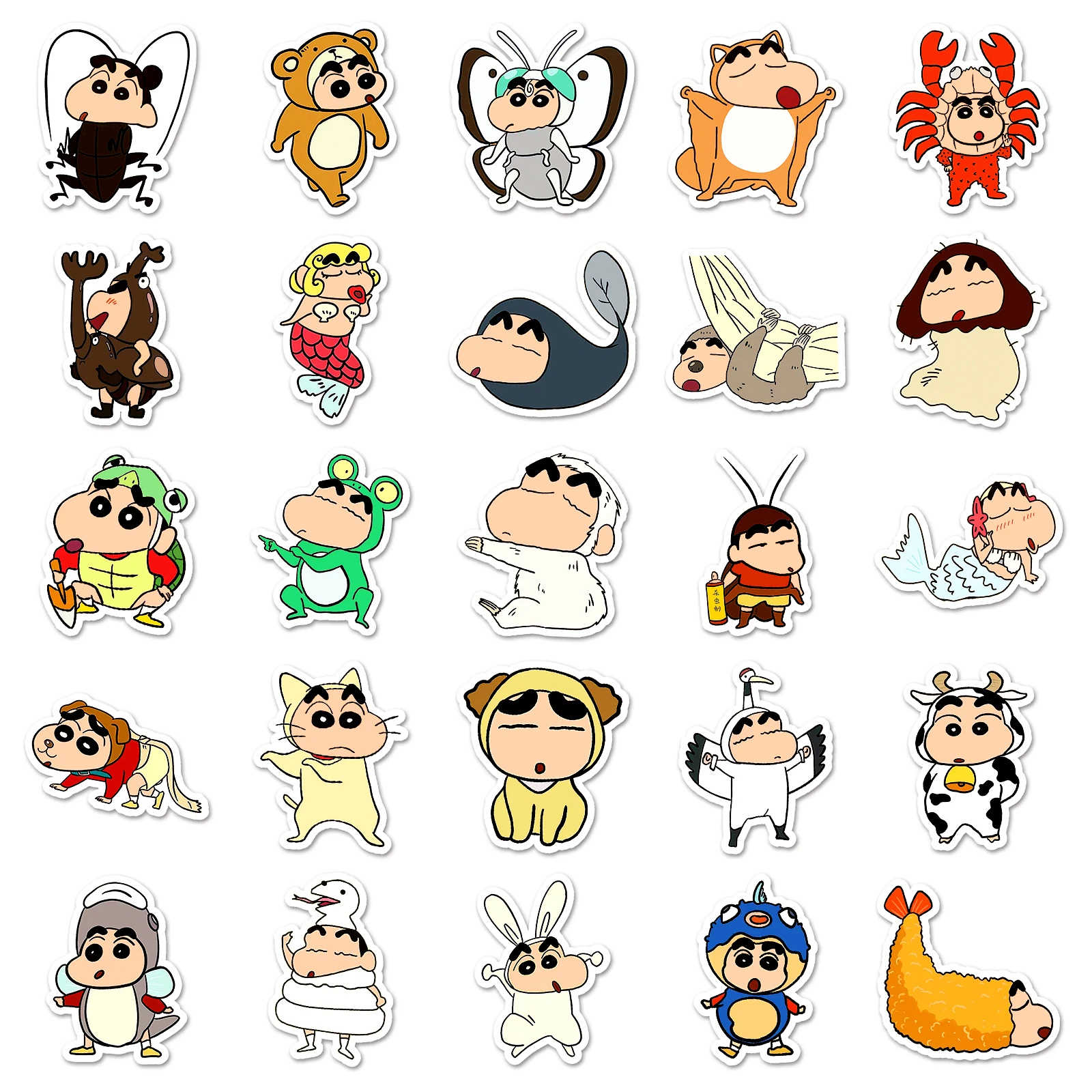 50 Piece Funny Crayon Shin Chan Stickers Waterproof DIY For Phones ...