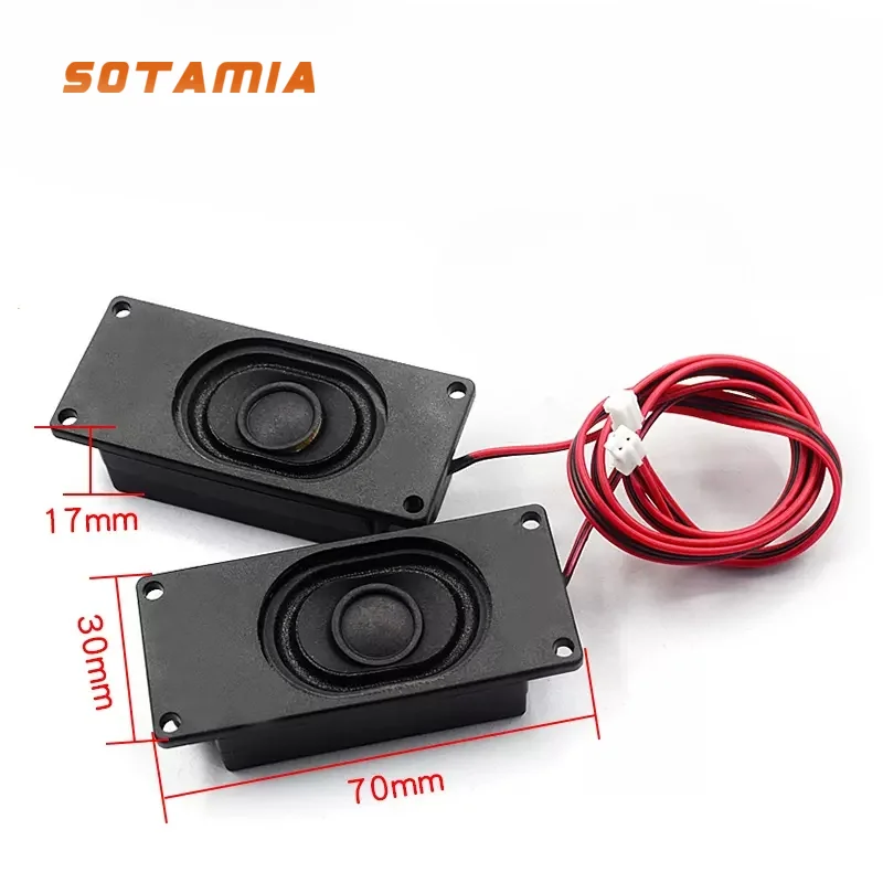SOTAMIA-2Pcs-3070-Mini-Speaker-8-Ohm-3W-Voice-Box-Sound-Music-Cavity ...