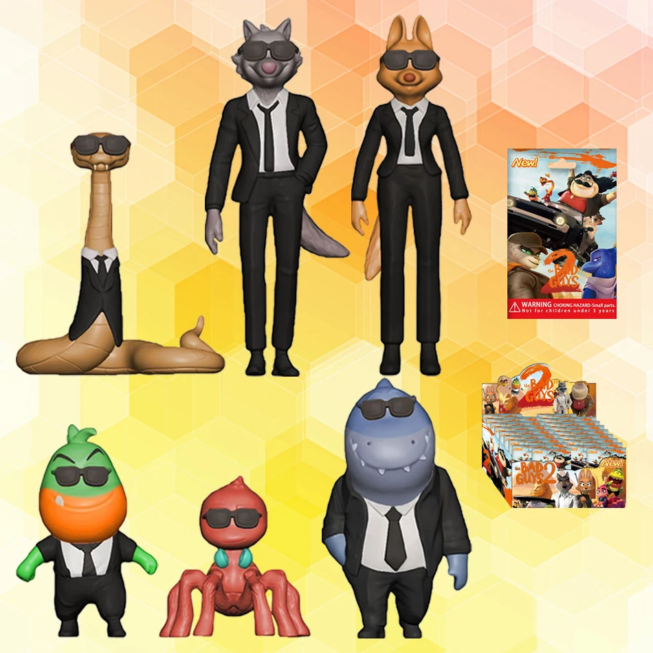 24Pcs Bag The Bad Guys Alliance Handmade Big Bad Wolf Greedy Snake Hot ...