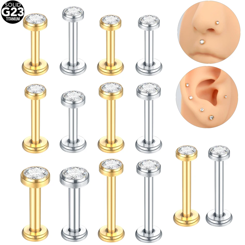 Implant-Grade-Titanium-Internally-Threaded-CZ-Labret-Piercings-Round ...