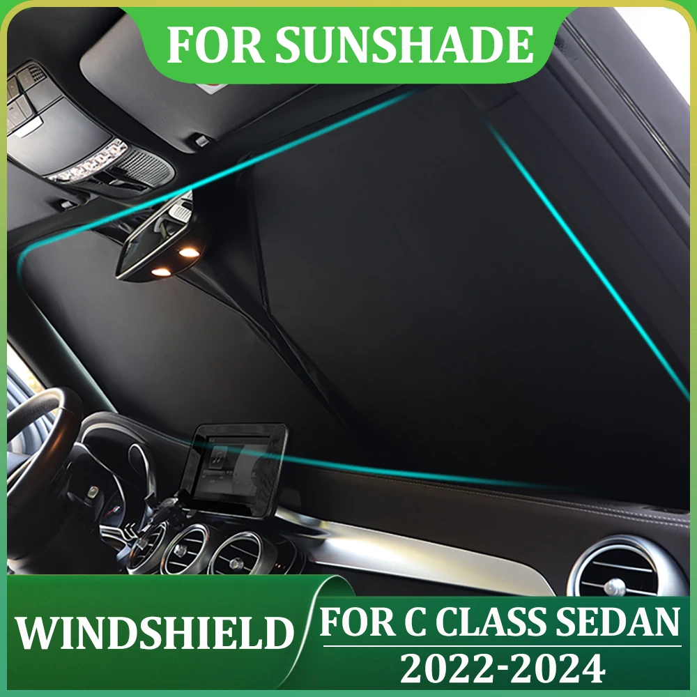 Windshield-Sunshades-Cover-For-Mercedes-Benz-C-Class-Sedan-W206-Front ...