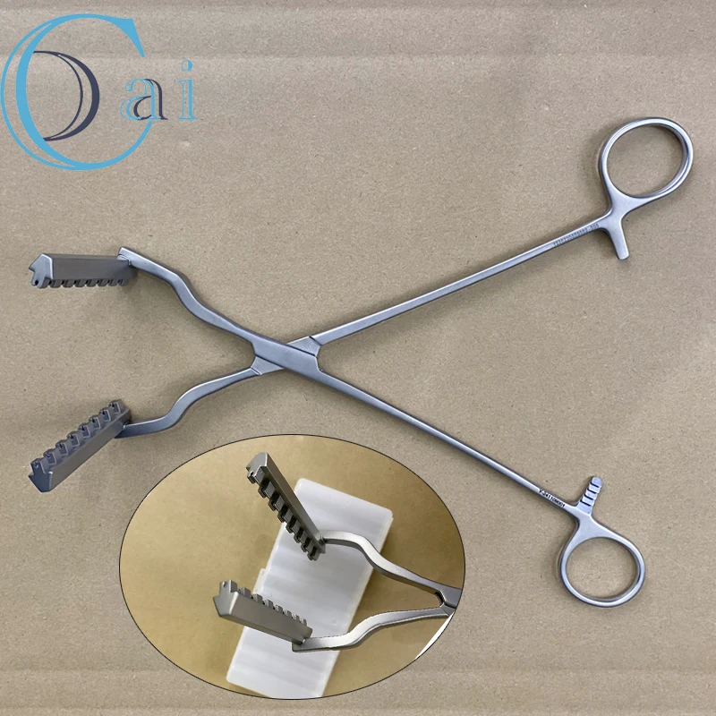 Laparoscopic-teeth-purse-string-clamp-forceps-Open-Surgery-Instruments ...