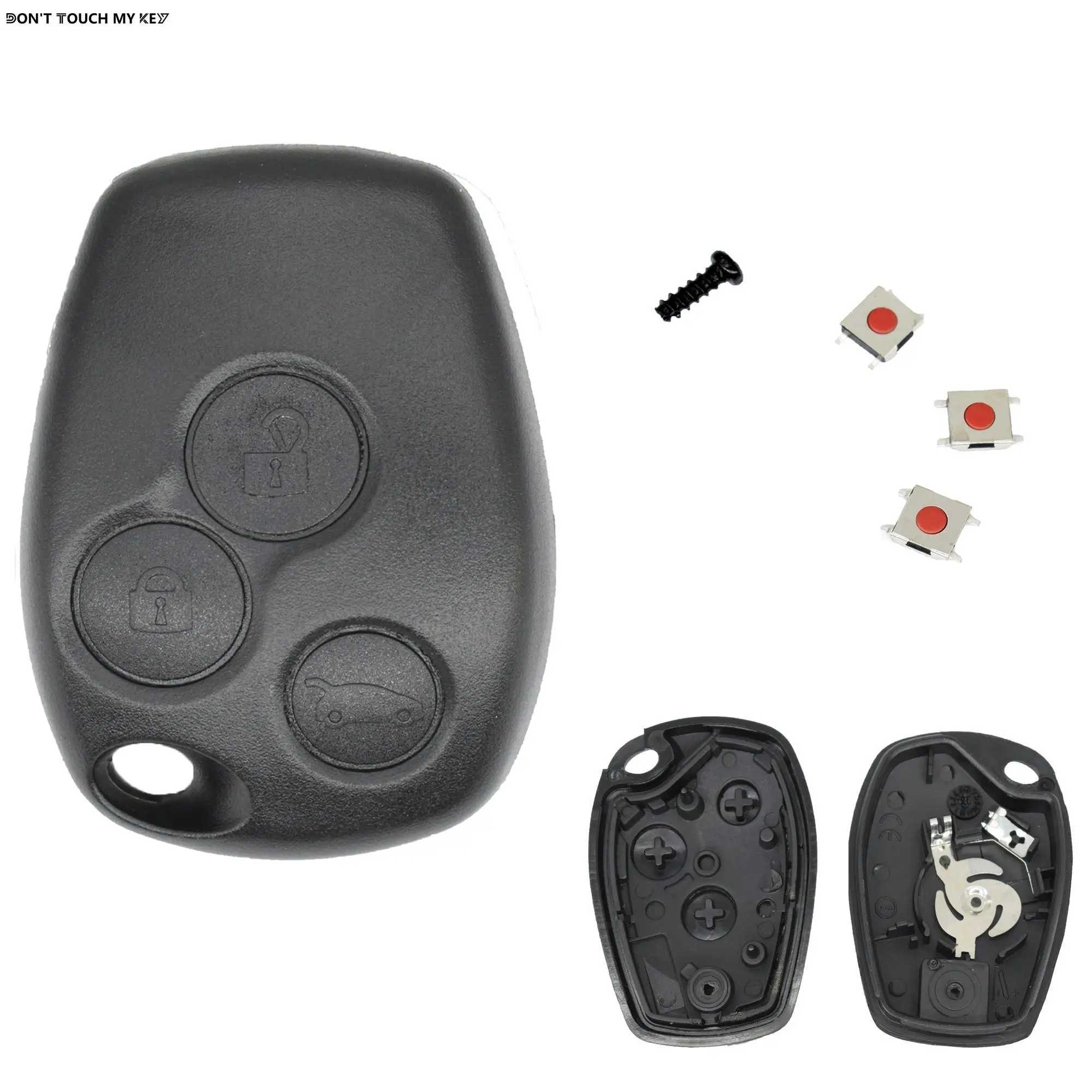 3-Button-Switch-Remote-Key-Car-Key-Fob-Case-Replacement-Shell-Cover-for ...