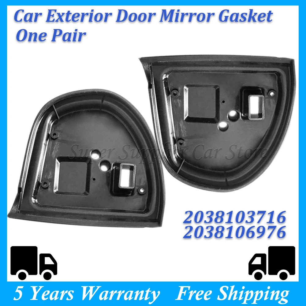 One-Pair-Car-Exterior-Door-Mirror-Gasket-For-Mercedes-For-Benz-W203 ...