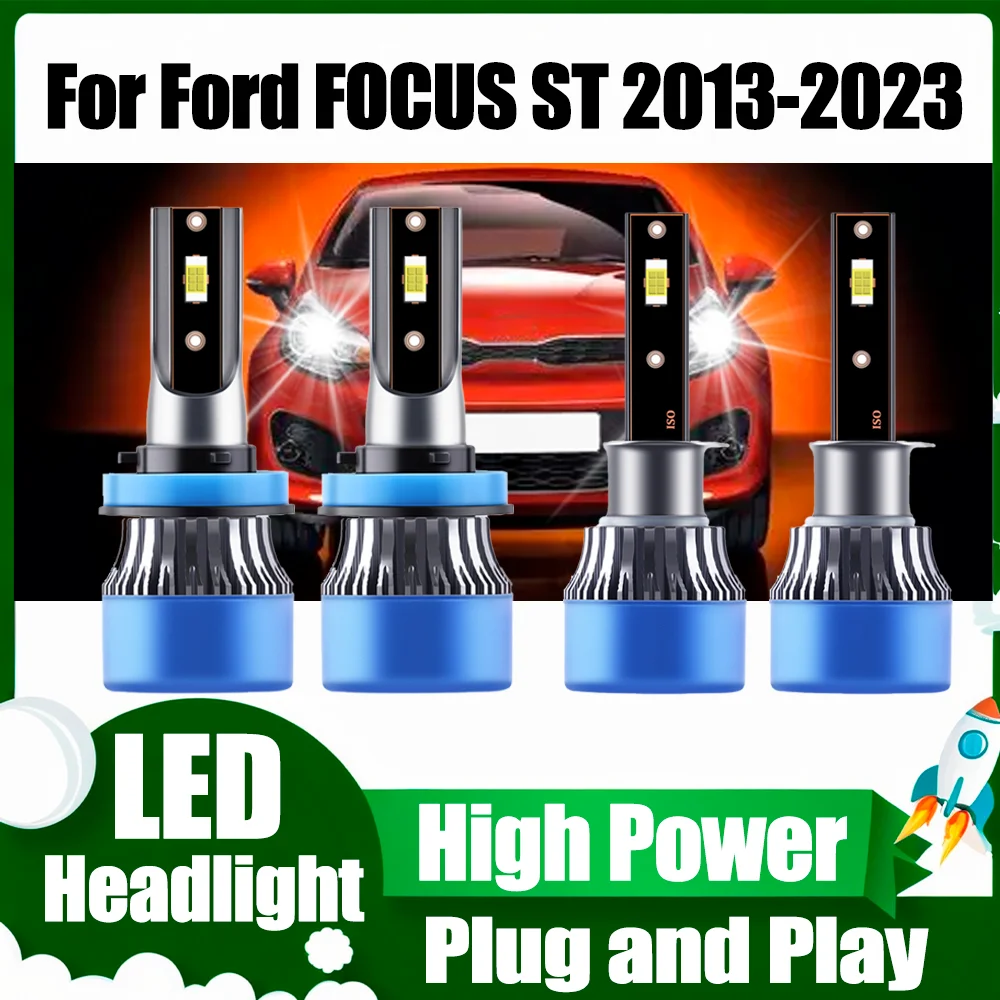 Canbus LED Headlight Bulbs 40000LM High Low Beam 6000K Car Headlamps ...