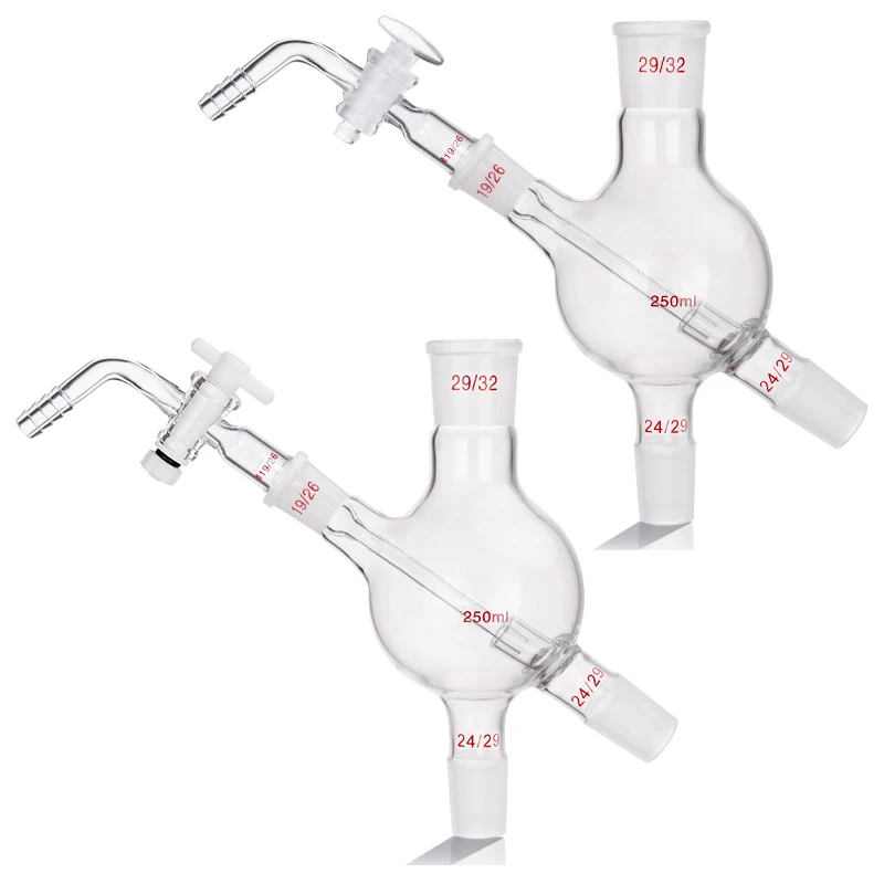 Rotary evaporation bottle 250ml spherical four-neck bottle four-way ...