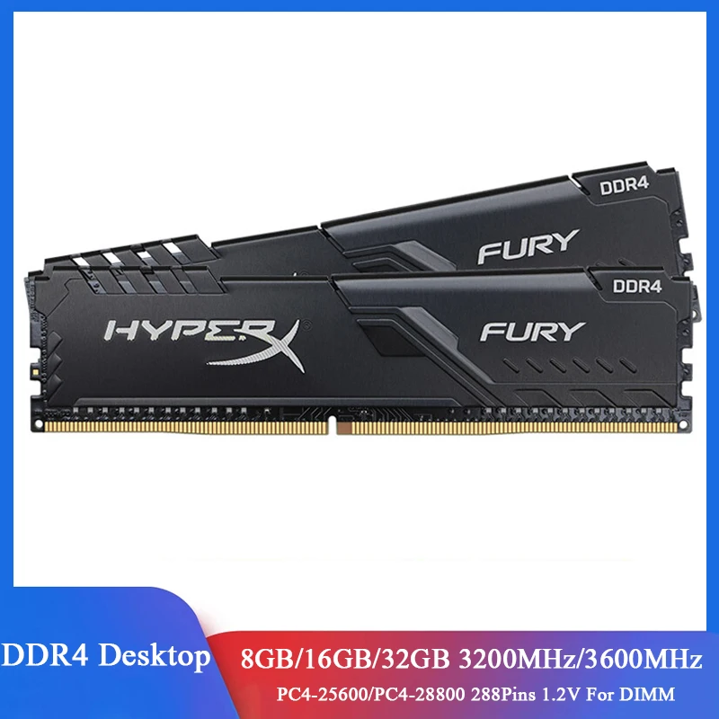 Fury Memoria Ram Ddr4 32gb 8gb 16gb 3200mhz 3600mhz Pc4-25600 28800 ...