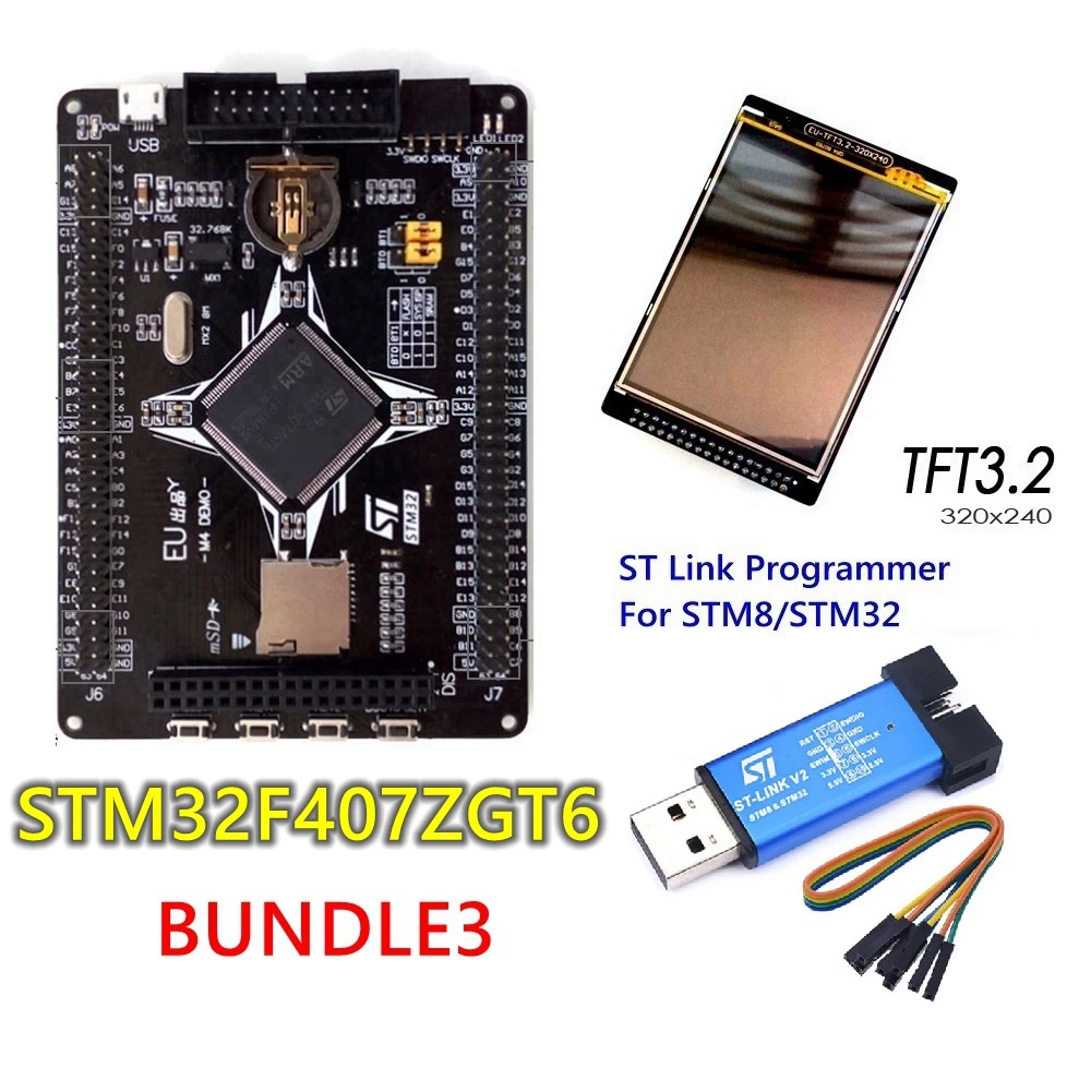 STM32F407ZGT6 Development Board ARM M4 STM32F4 cortex-M4 core Board Compatibility LCD STLINK GSM ...