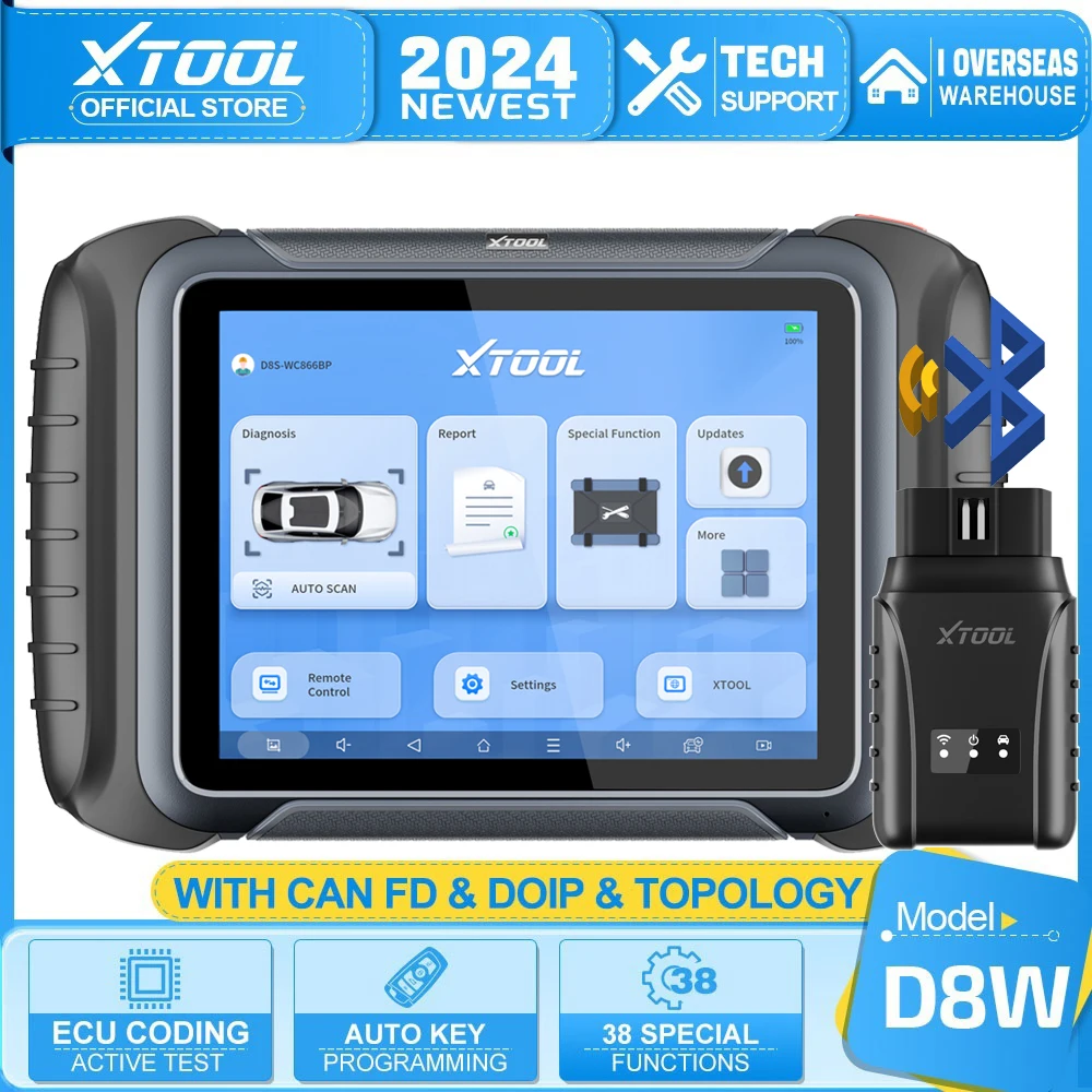 XTOOL-D8W-Car-Diagnostic-Tools-ECU-Coding-Bi-directional-Scanner-Key ...