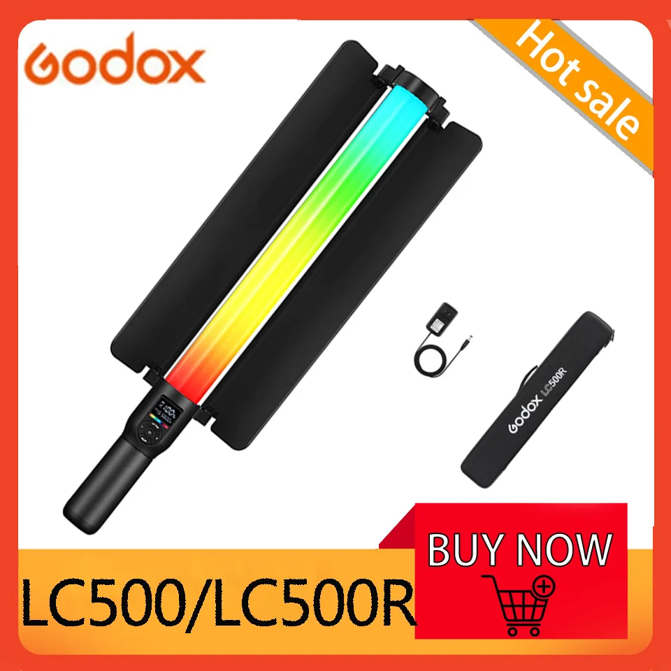 Godox LC500 LC500R RGB LED Video Light Stick para fotografia de câmera ...