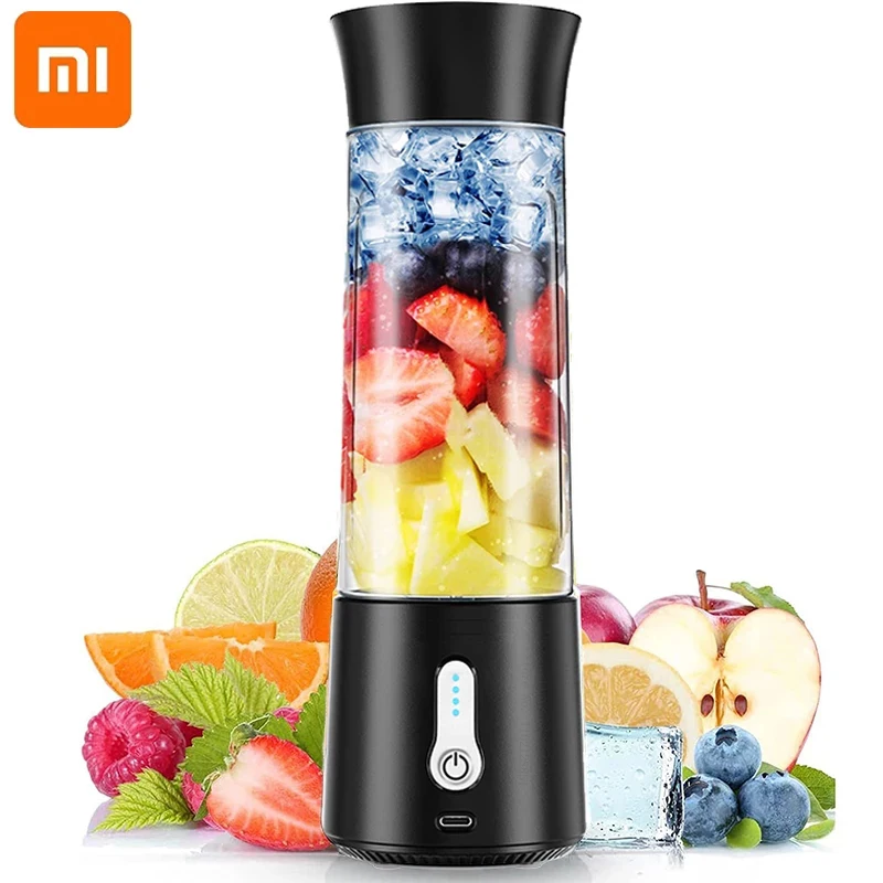 New-Xiaomi-Portable-Blender-Mini-Handheld-Fruit-Mixer-with-6-Blades ...