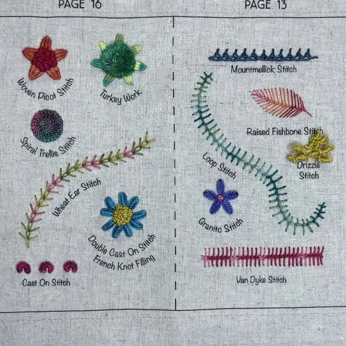 Embroidery Stitch Book Kit: The Ultimate Guide for Beginners and ...