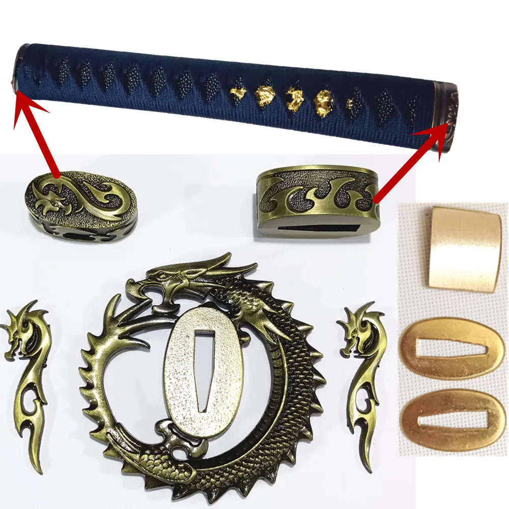 Juego-de-accesorios-de-espada-Tsuka-para-Jap-n-accesorios-de-Metal ...