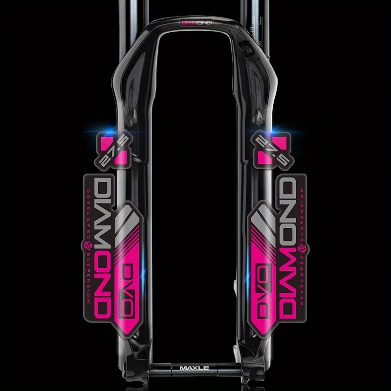 6-Piece DVO Diamond Mountain Bike Front Fork Sticker - Fit, Waterproof ...