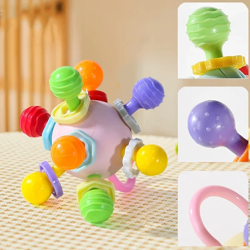 Manhattan-Round-Ball-Soft-Silicone-Hand-Grab-Ball-Rattle-Infantil ...