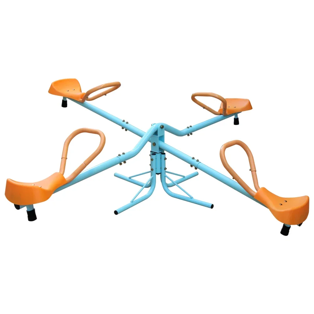 360Degree-Rotation-Outdoor-Kids-Spinning-Seesaw-Sit-and-Spin-Teeter ...